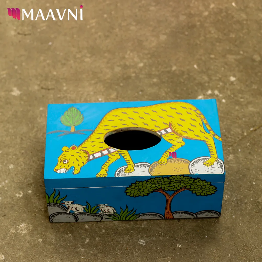 Jungle Tiger Tissue Box - Maavni Designs