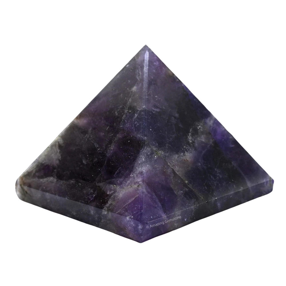 Amethyst Pyramid, Crystal Pyramid - Amazing Gemstones INC