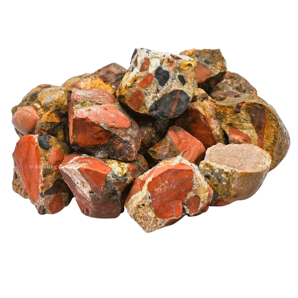 Spotted Jasper Raw Stones - Premium Raw Crystal