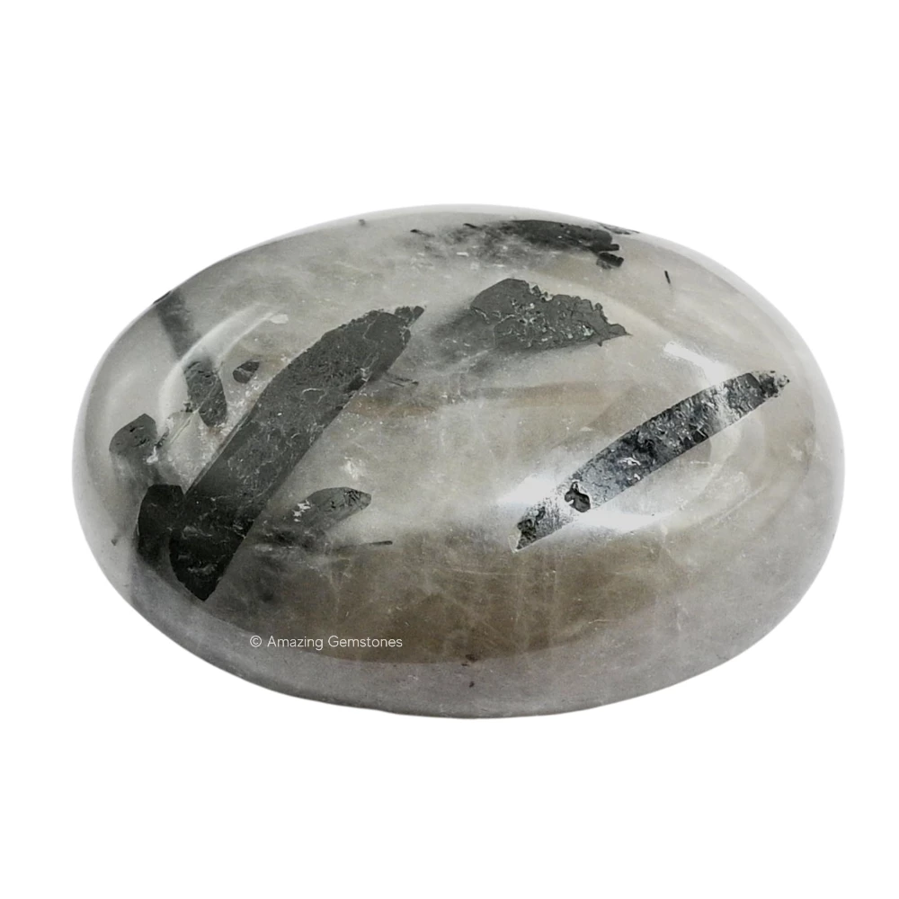 Black Rutilated Quartz Palm Stone - Premium Crystal Palm Stones ...