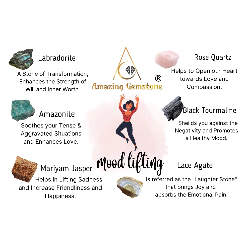 Healing Crystals for Mood Change - Premium Crystal Stones Set - Amazing ...