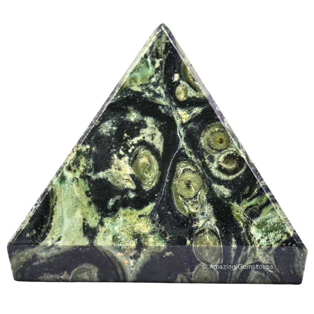 Kambaba Jasper Pyramid - Premium Crystal Pyramid - Amazing Gemstones INC