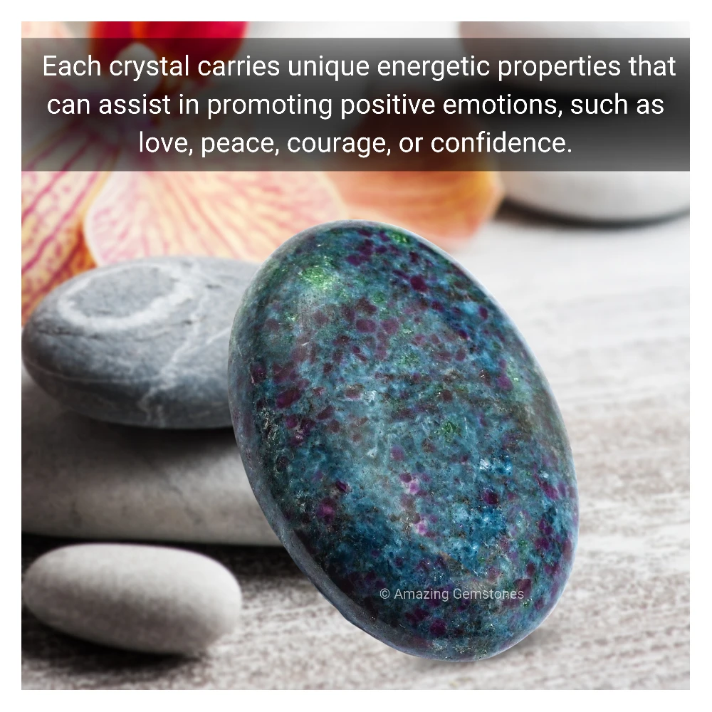 Ruby Kyanite Palm Stone - Premium Crystal Palm Stones - Amazing ...