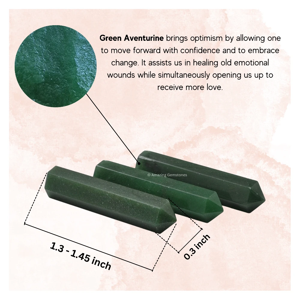 Green Aventurine Pencil Points - Premium Crystal Pencil Points ...