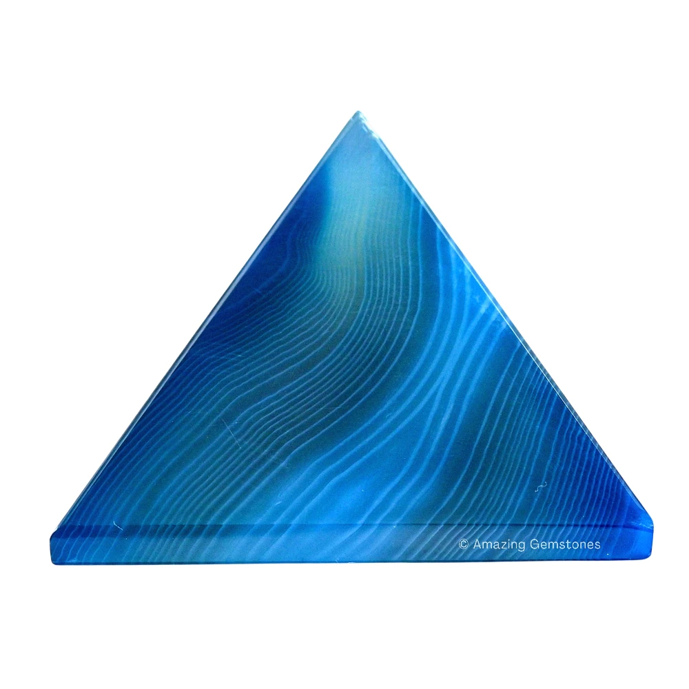 Blue Onyx Pyramid - Premium Crystal Pyramid