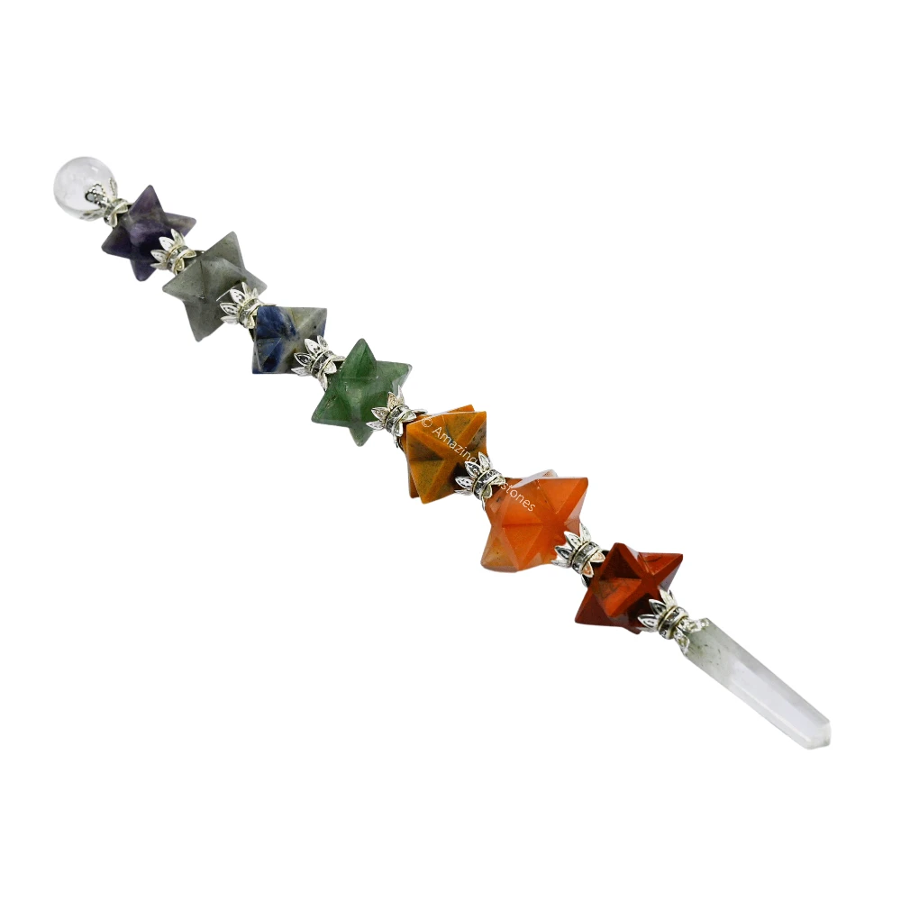 Chakra Healing Stick - Premium Crystal Wand - Amazing Gemstones INC