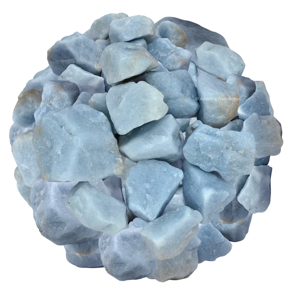 Angelite Raw Stones - Premium Raw Crystal