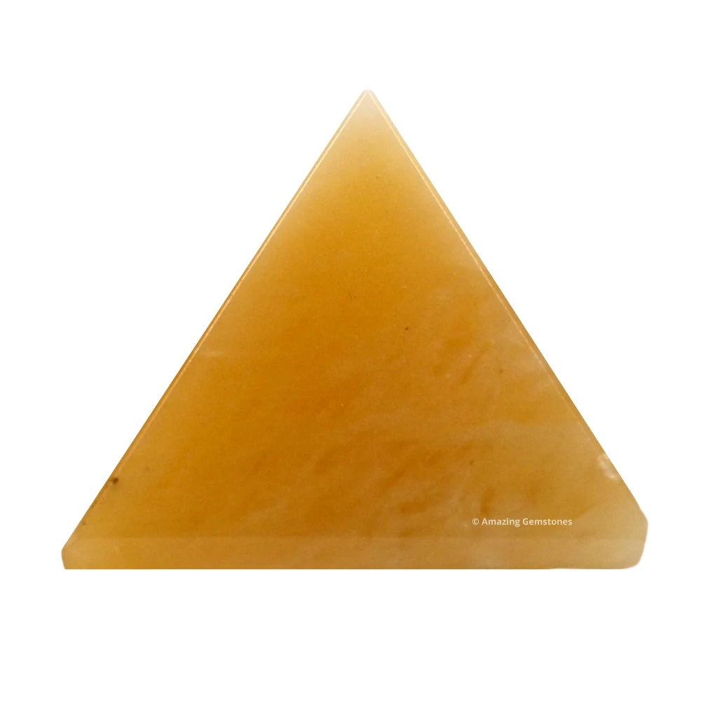 Yellow Jasper Pyramid - Premium Crystal Pyramid - Amazing Gemstones INC