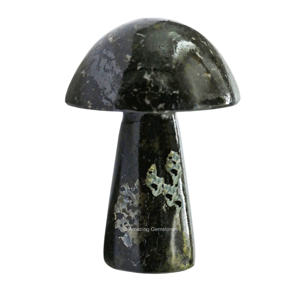 Nuummite Mushroom Shaped Crystals - Premium Mini Crystal Mushrooms ...