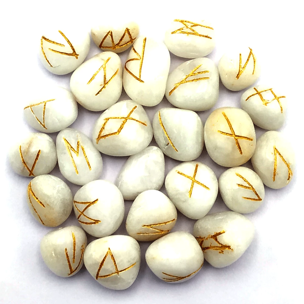 Snow Quartz Rune Stones Set - Premium Elder Futhark Rune - Amazing ...