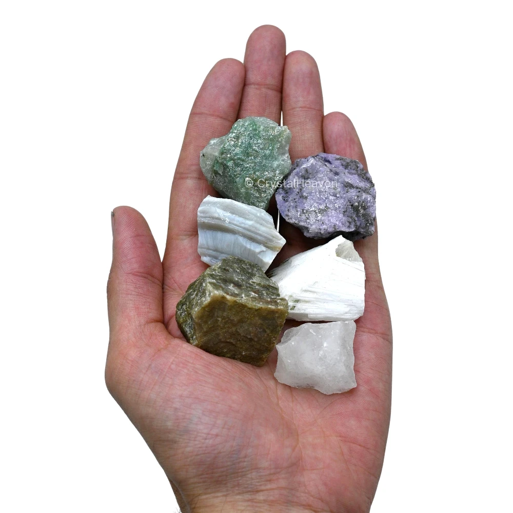 Emotional Trauma Crystal Raw Stones - Premium Healing Crystals Set