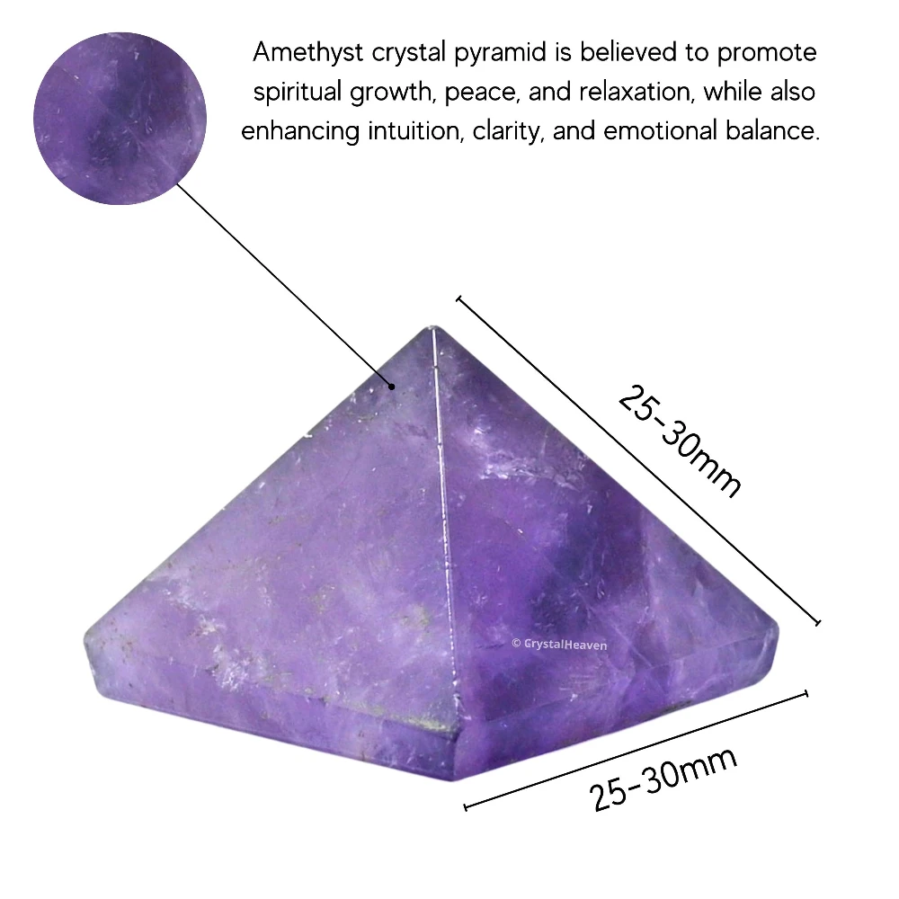 Amethyst Pyramid - Premium Crystal Pyramids - Crystal Heaven