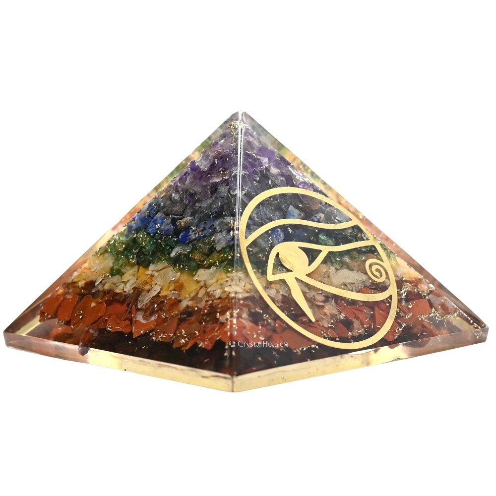 Chakra Orgone Pyramid - Premium Certified Chakra - Crystal Heaven