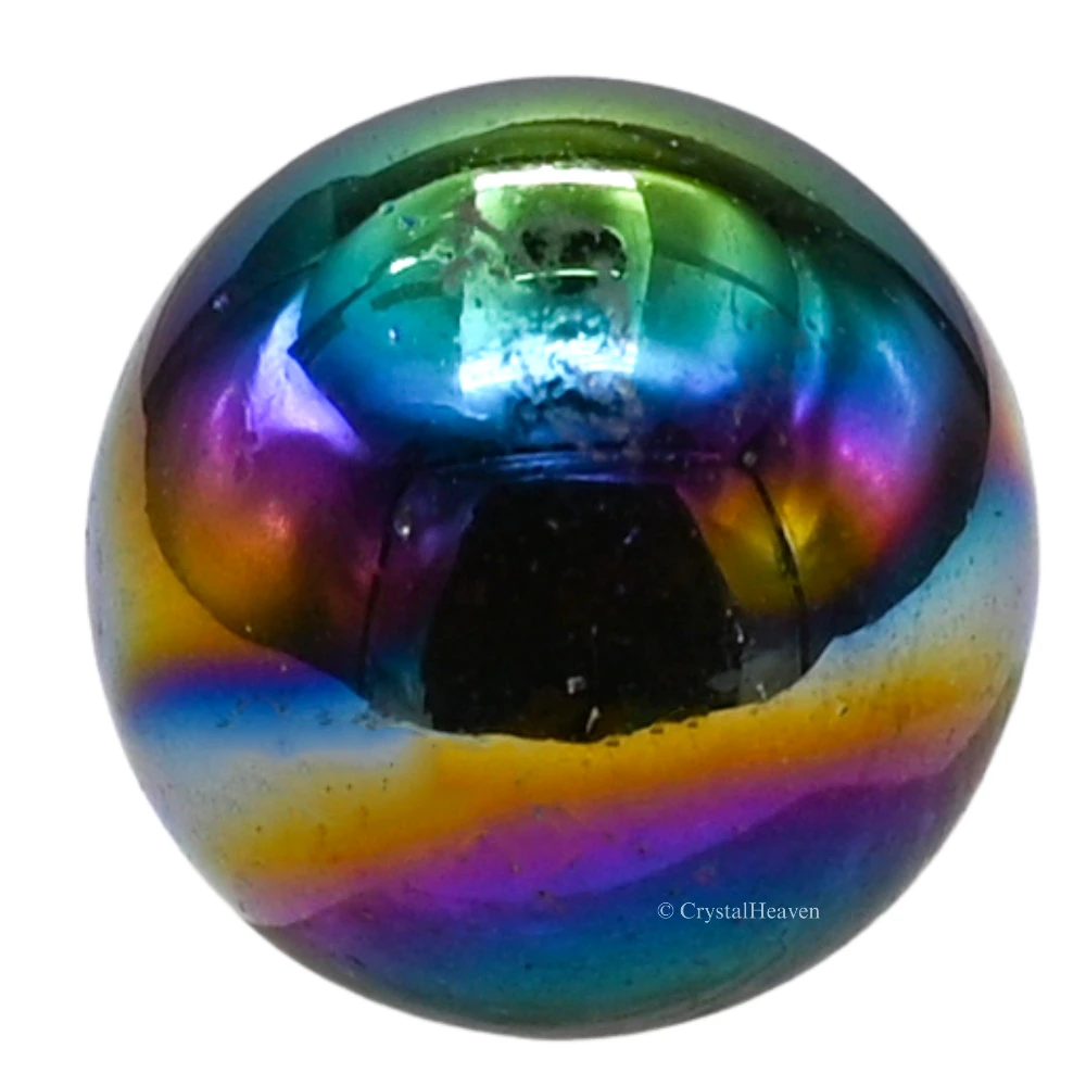 Titanium Aura Quartz Sphere