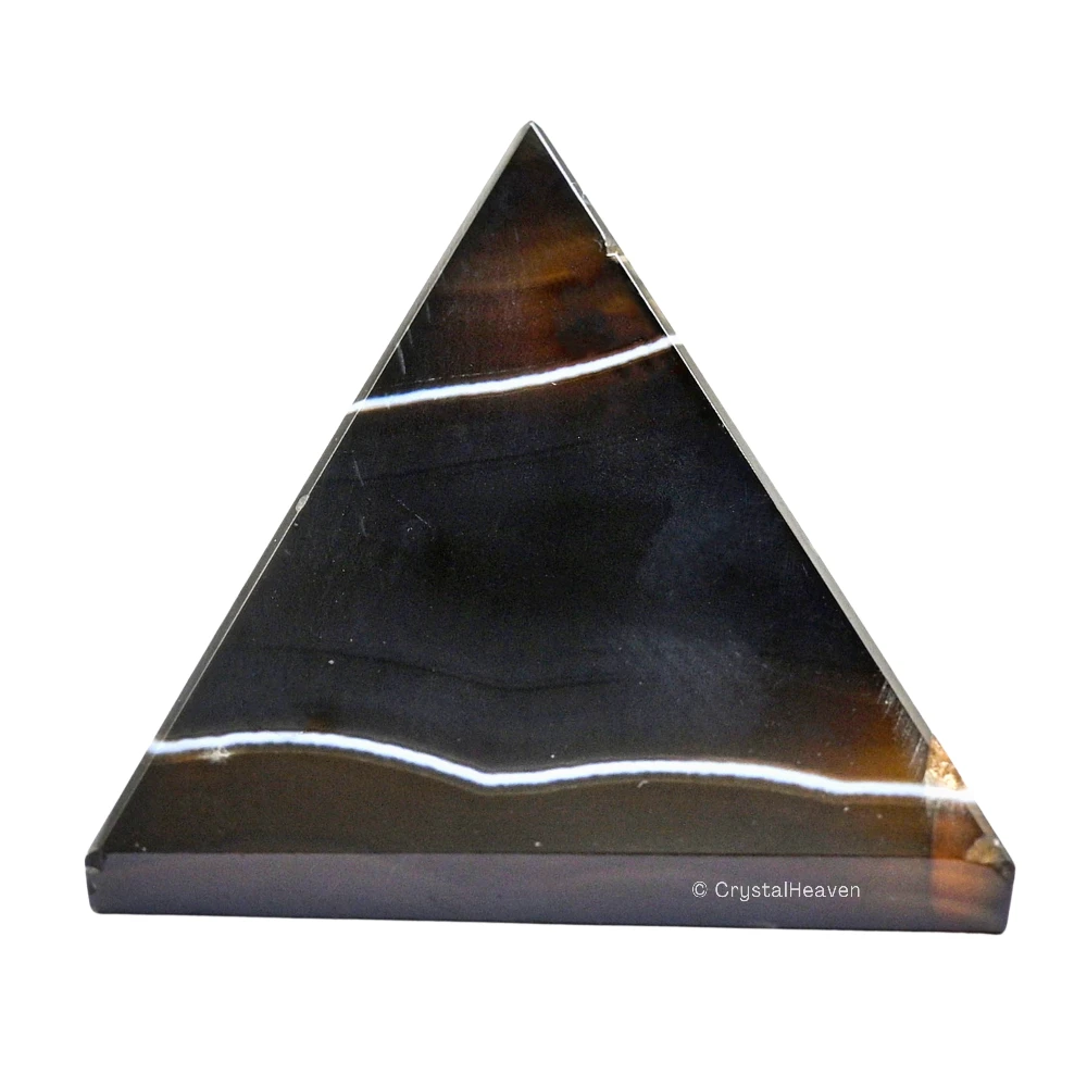 Black Onyx Pyramid - Premium Crystal Pyramids - Crystal Heaven