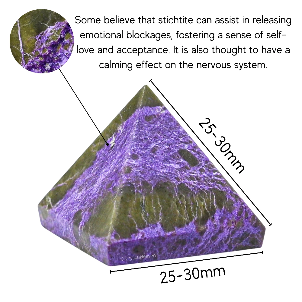 Stichtite Pyramid - Premium Crystal Pyramids - Crystal Heaven