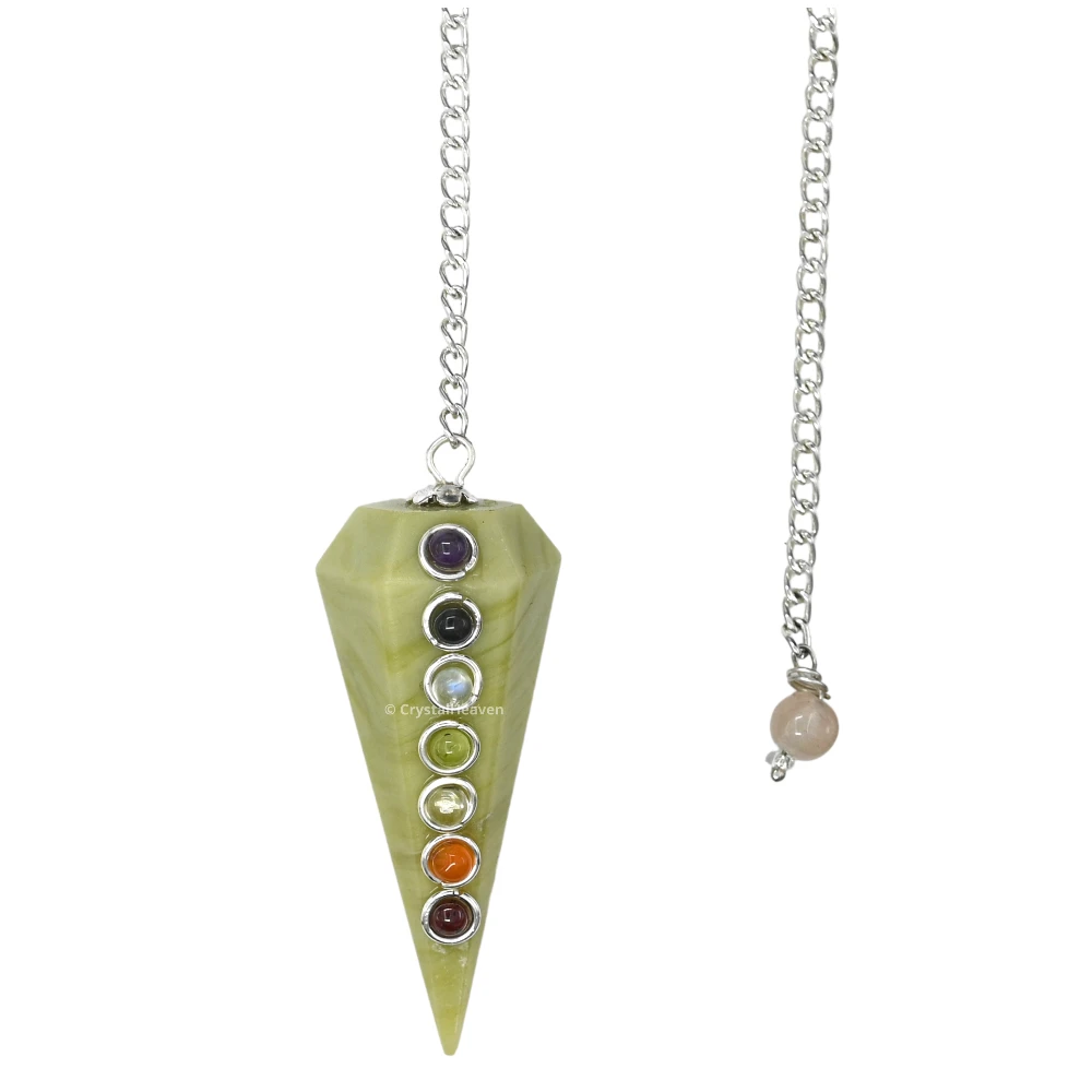 Serpentine Pendulum - Premium Crystal Dowsing Pendulums - Crystal Heaven