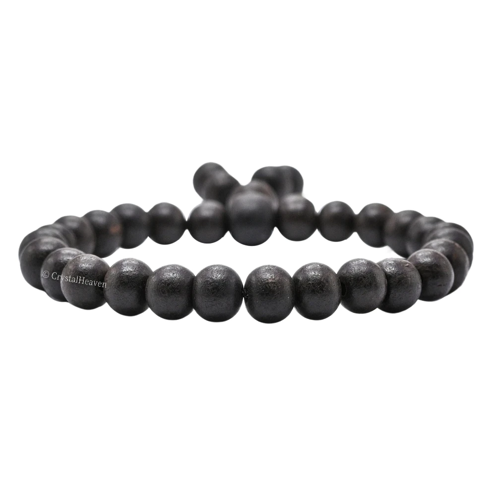 Karungali Malai Bracelet - Premium Black Ebony Wood Bracelet - Crystal Heaven