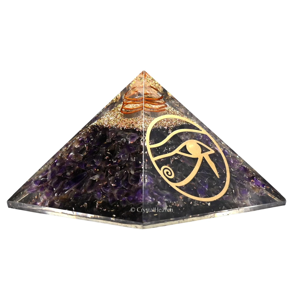 Amethyst Orgone Pyramid - Premium Certified Amethyst - Crystal Heaven
