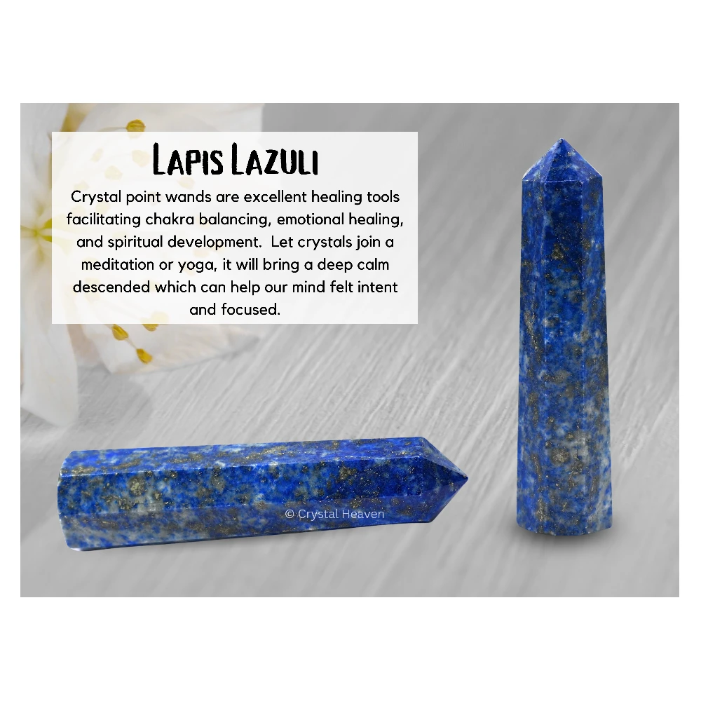 Lapis Lazuli Tower - Premium Crystal Towers Obelisk Points - Crystal Heaven