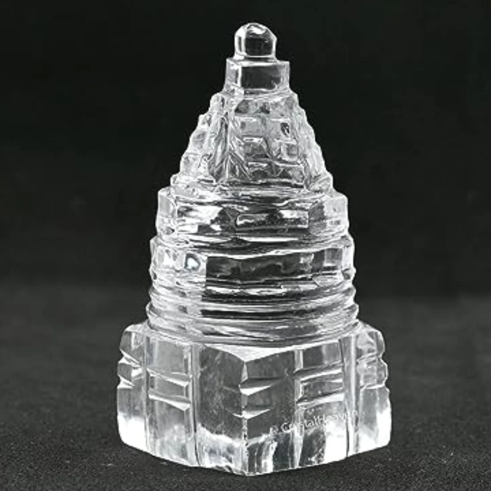 Sphatik Shree Yantra - Premium Original Sphatik Stone Idols