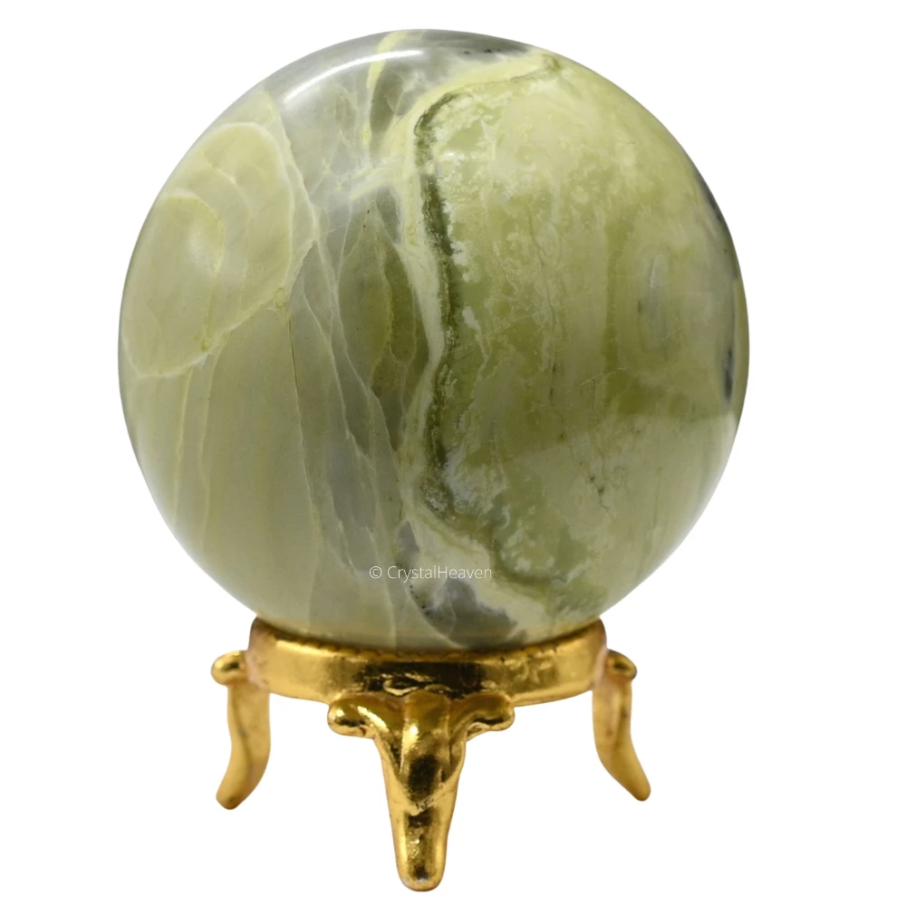 Serpentine Sphere - Premium Crystal Sphere - Crystal Heaven