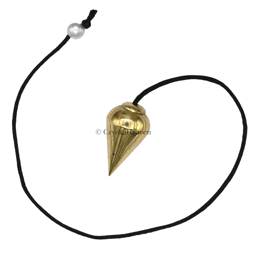 Brass Dowsing Pendulum - Premium Metal Copper Pendulum - Crystal Heaven
