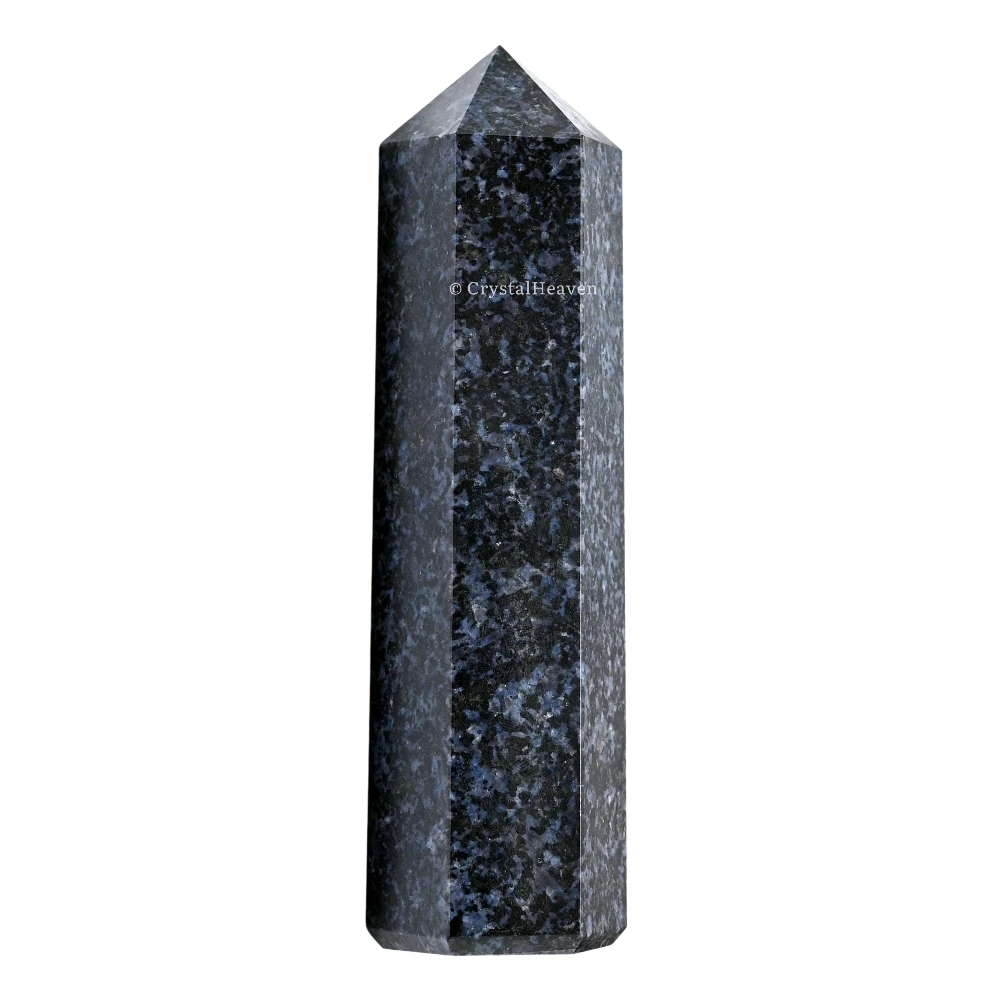 Indigo Gabbro Tower - Premium Crystal Towers Obelisk Points - Crystal ...