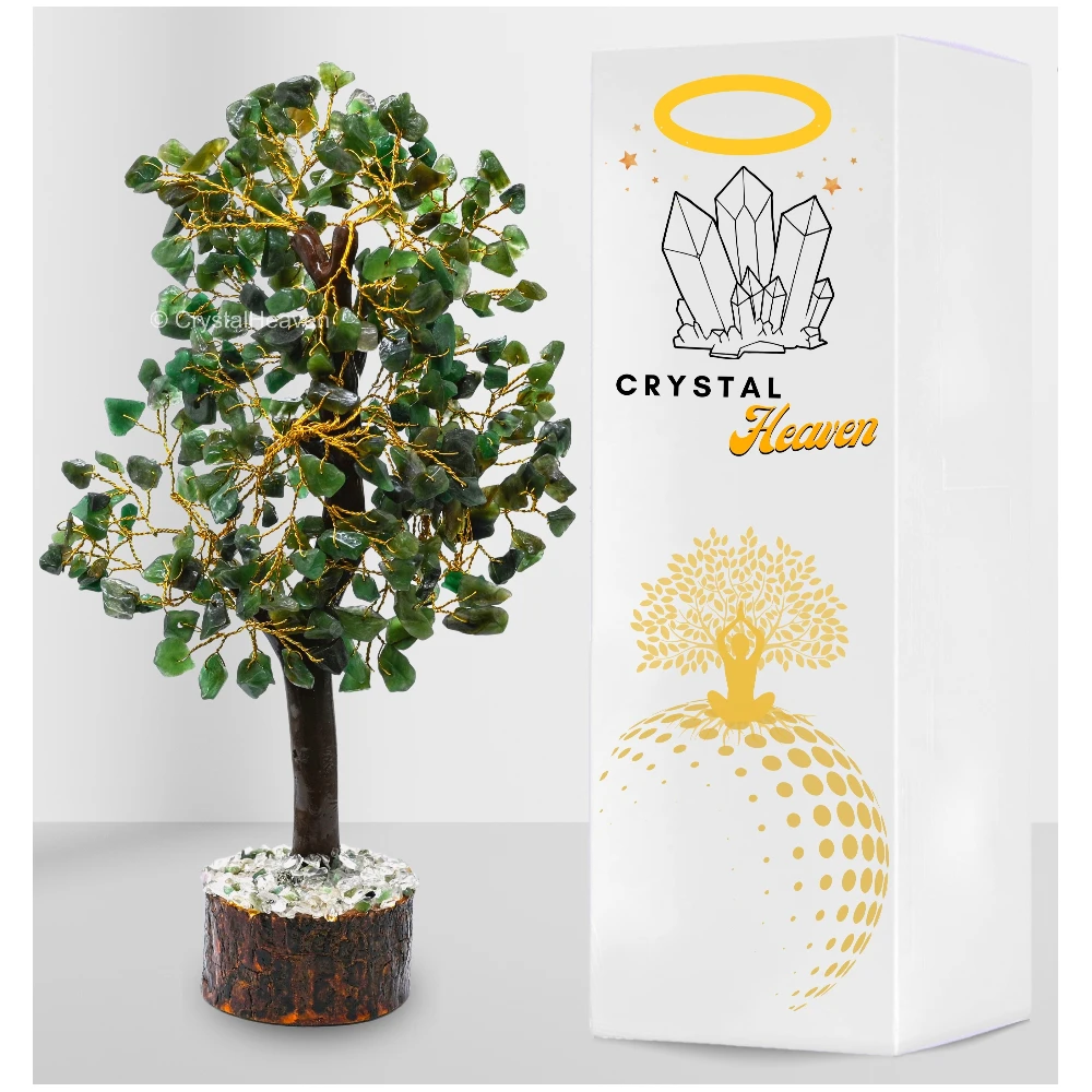 Green Aventurine Tree - Premium Gemstone Crystal Tree - Crystal Heaven