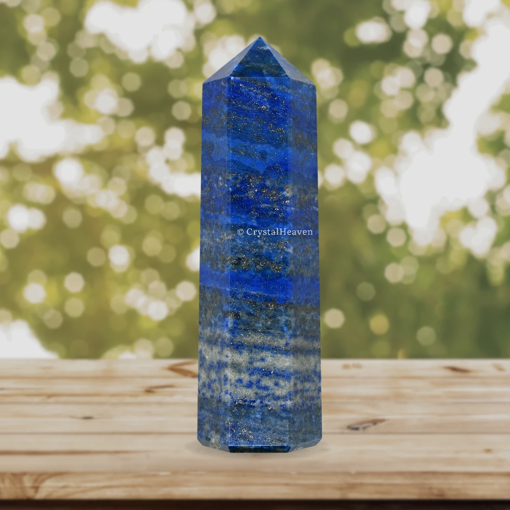 Lapis Lazuli Tower - Premium Crystal Towers Obelisk Points - Crystal Heaven