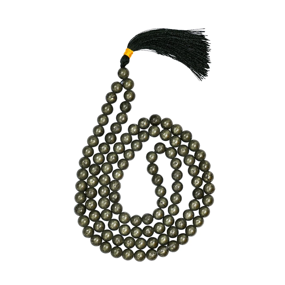 Pyrite Mala - Premium Crystal Japa Mala