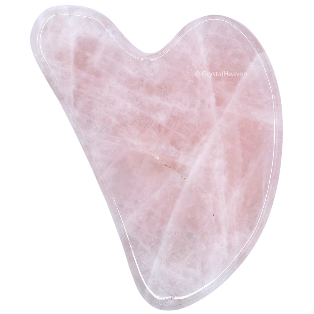 Rose Quartz Gua Sha - Premium Crystal Gua Sha