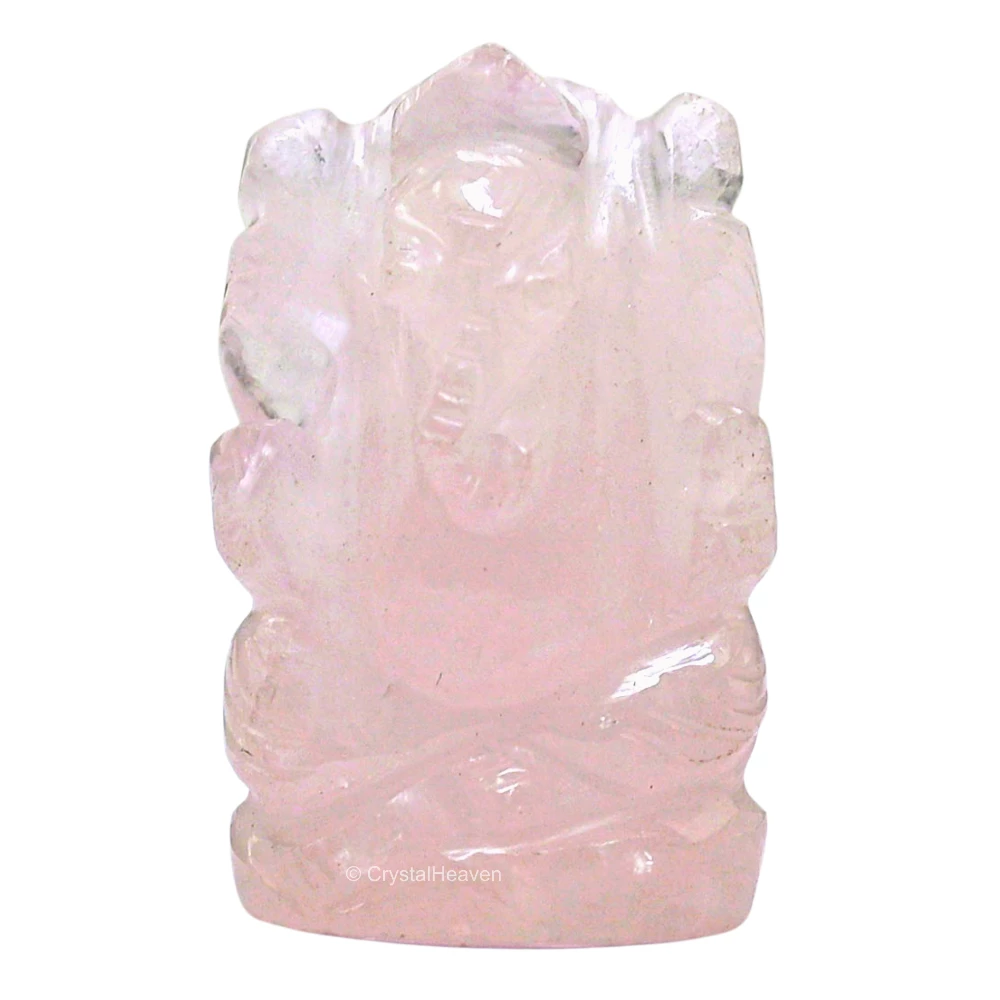 Rose Quartz Crystal Ganesh Statue | Best Ganpati Idol | Religious Gifts ...