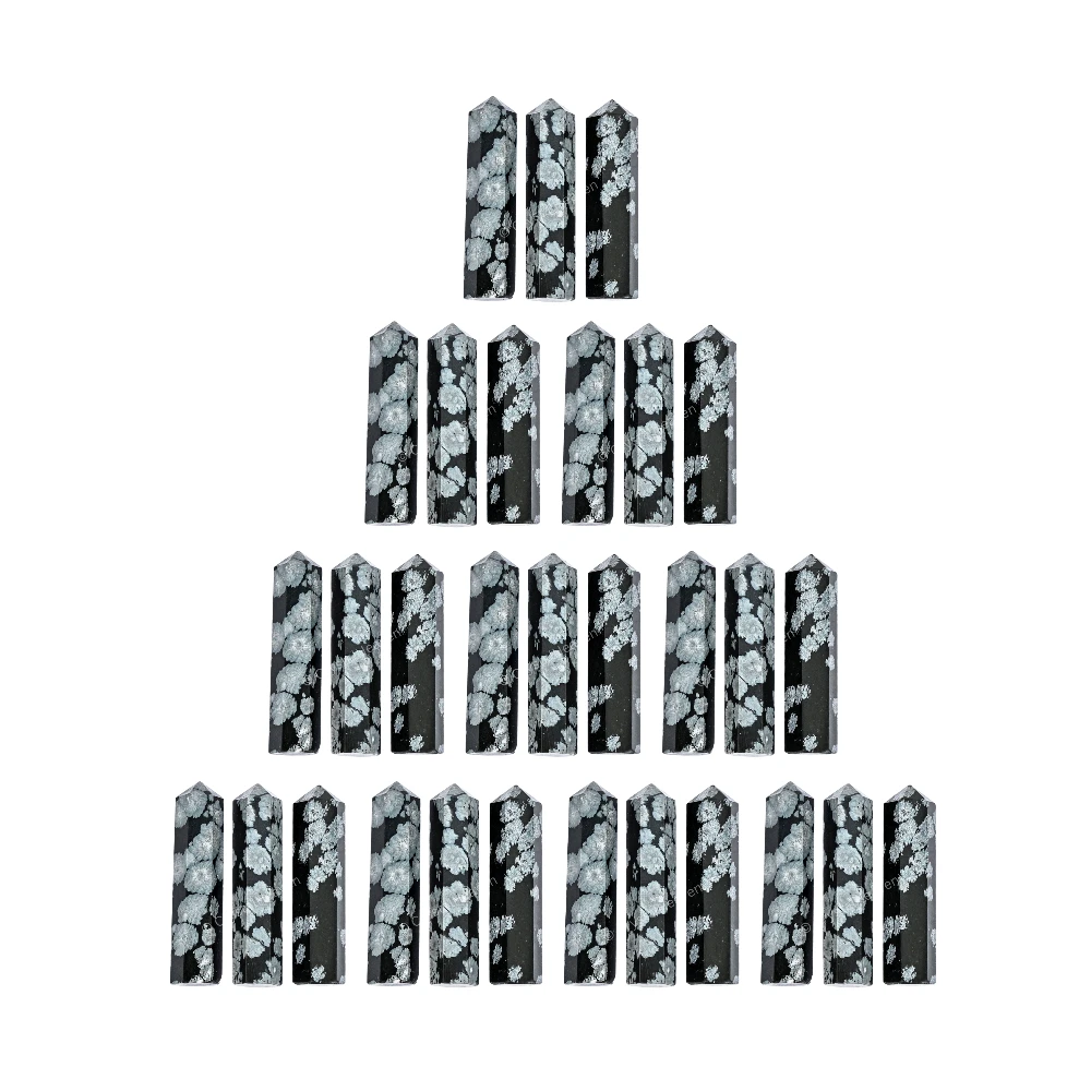 Snowflake Obsidian Pencil Points - Premium Crystal Pencil Points ...