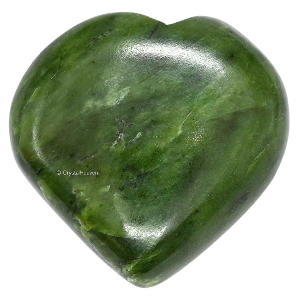 Green Jade Crystal Heart - Crystal Heaven