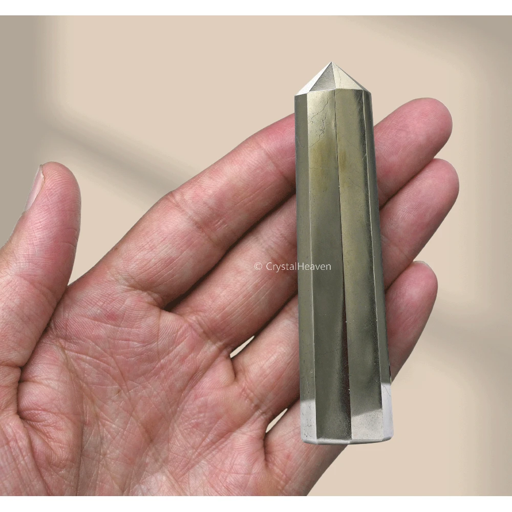 Pyrite Tower - Premium Crystal Towers Obelisc Points