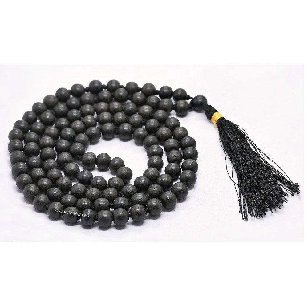 Karungali Malai Mala Original - Premium Ebony Wood Japa Mala - Crystal ...