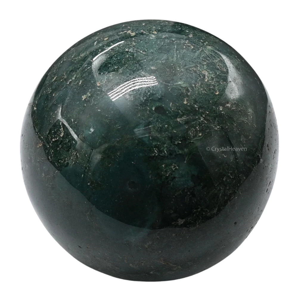 Moss Agate Sphere - Premium Crystal Sphere - Crystal Heaven