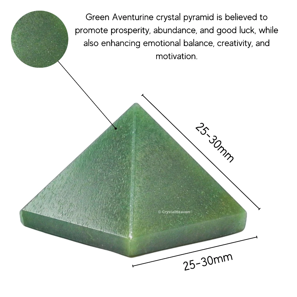 Green aventurine Pyramid - Premium Crystal Pyramids