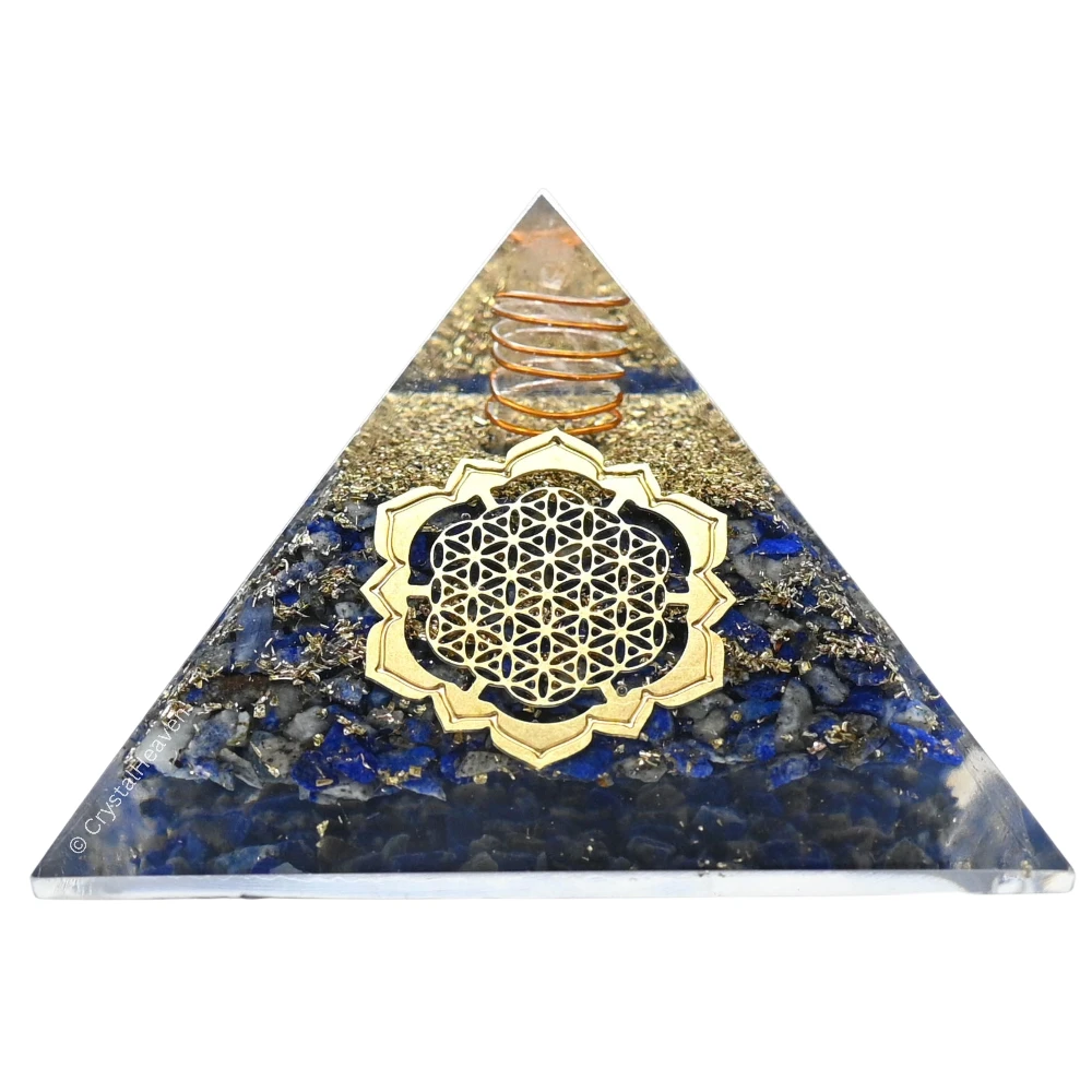 Lapis Lazuli Pyramid - Premium Certified Lapis Lazuli - Crystal Heaven