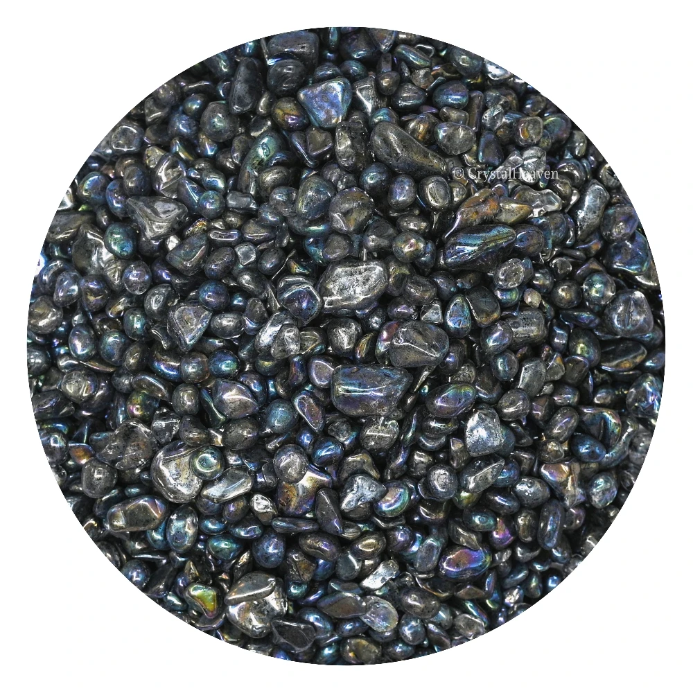 Titanium Aura Quartz Chips - Premium Crystal Chips - Crystal Heaven