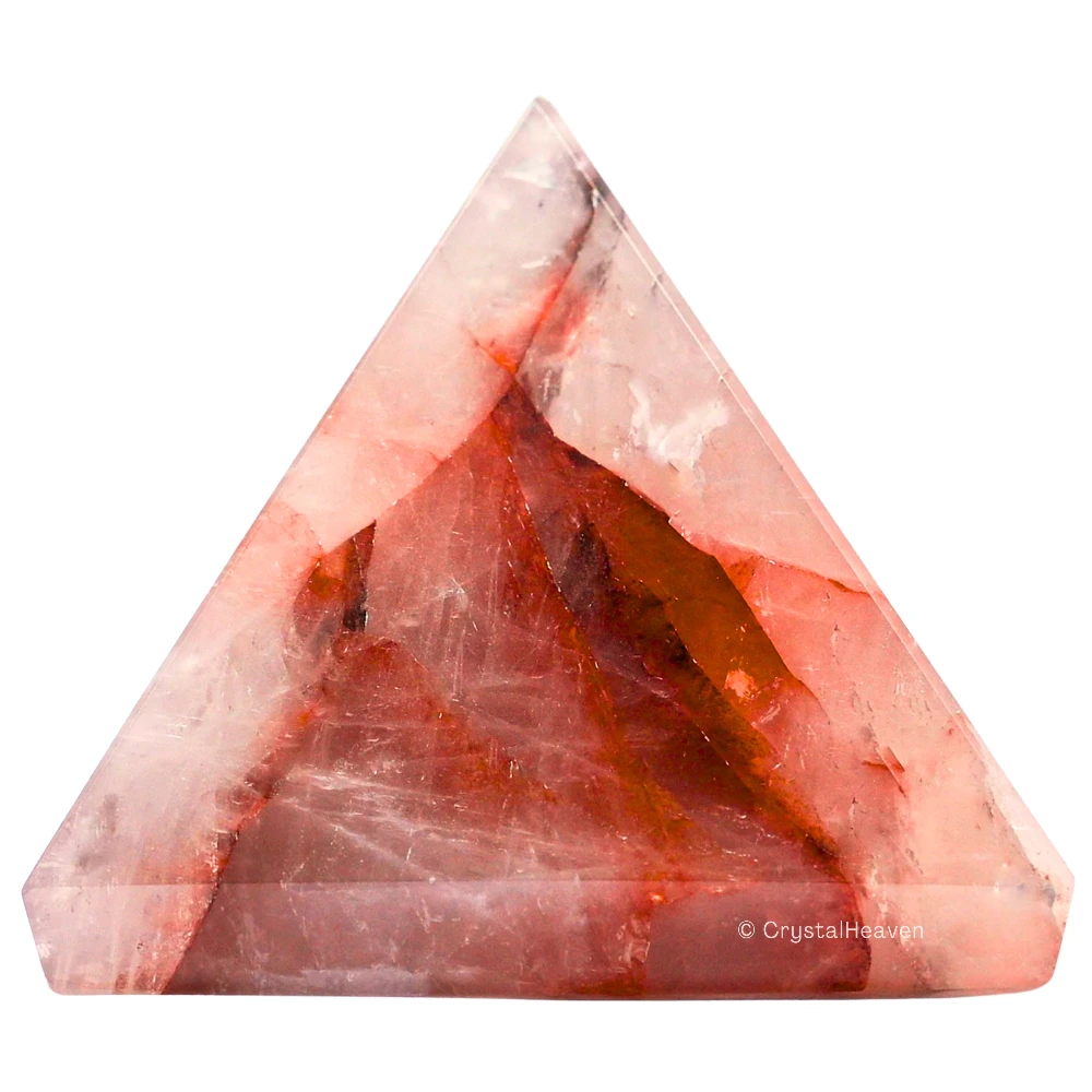 Red Hematoid Quartz Pyramid - Premium Crystal Pyramids - Crystal Heaven