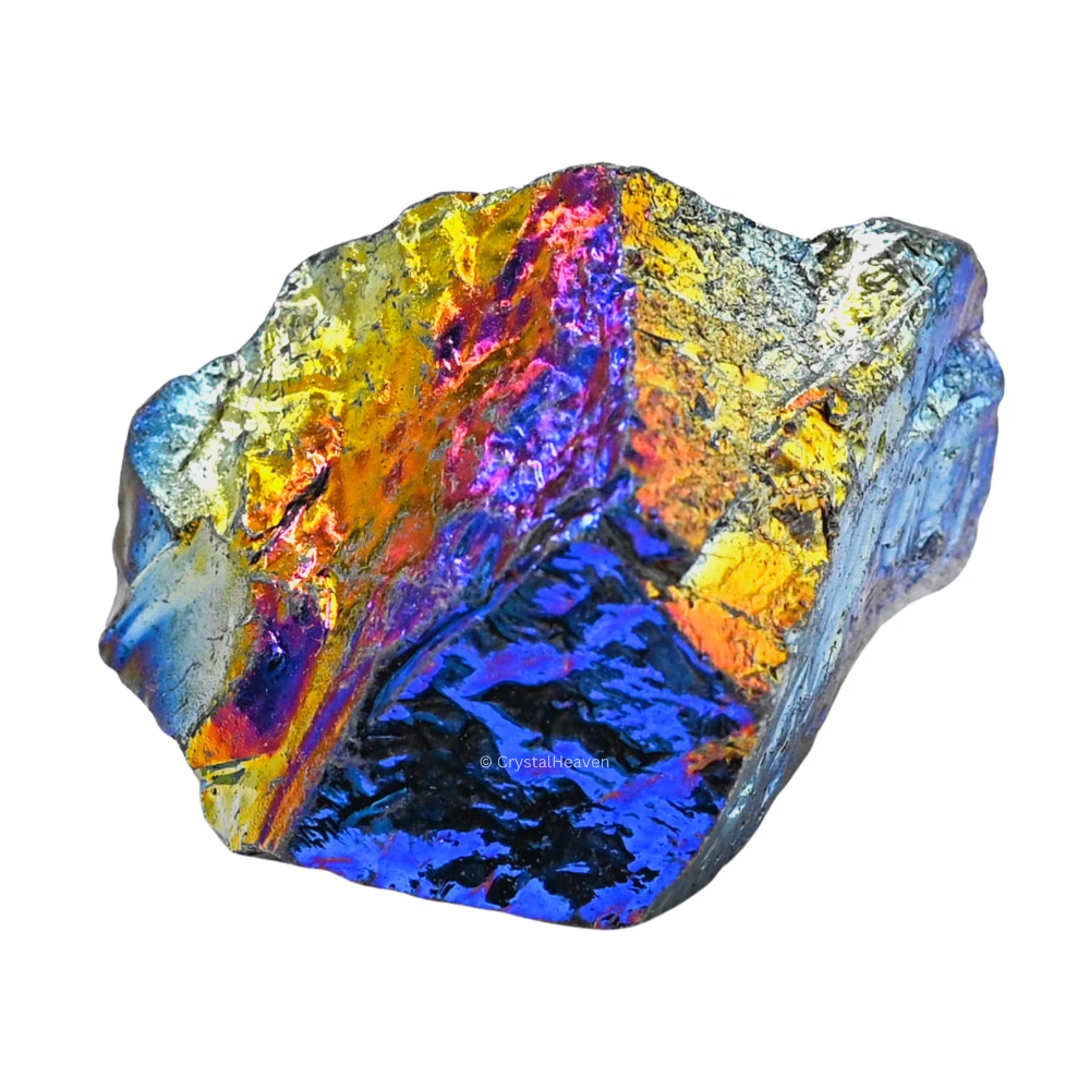 Raw Black Titanium Aura Quartz Crystals - Premium Raw Aura Quartz ...