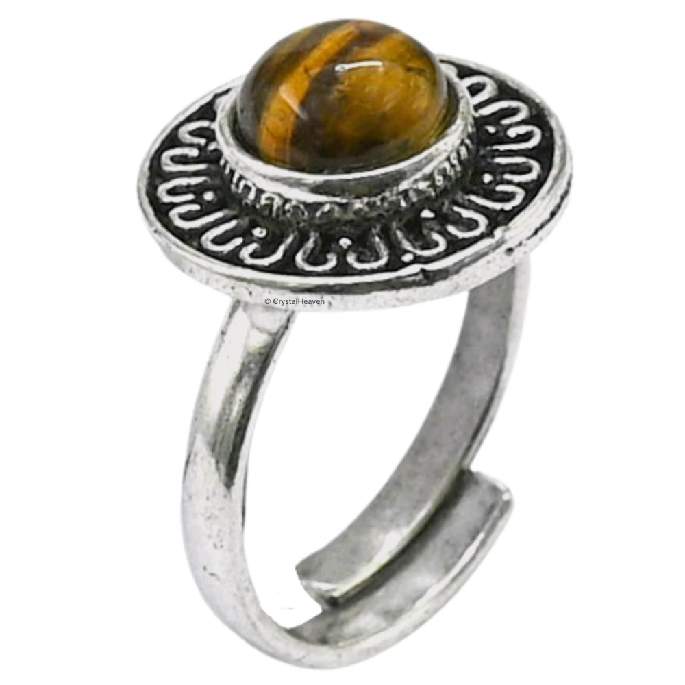 Tiger Eye Ring - Premium Crystal Rings Online