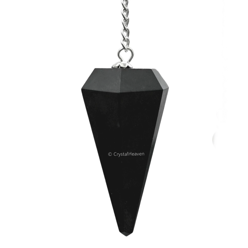 Shungite Pendulum - Premium Crystal Dowsing Pendulums - Crystal Heaven