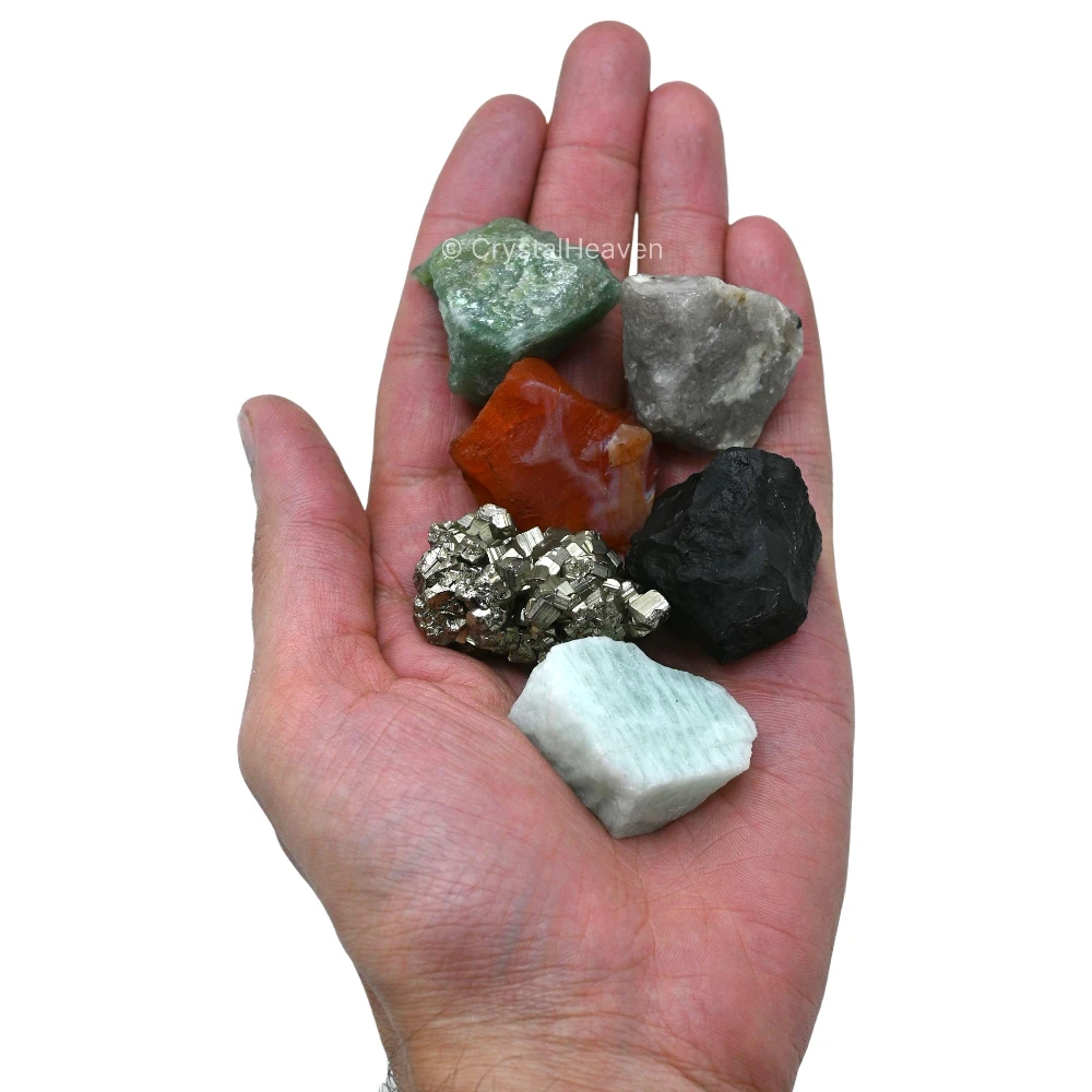 Work Place Crystal Raw Stones - Premium Healing Crystals Set