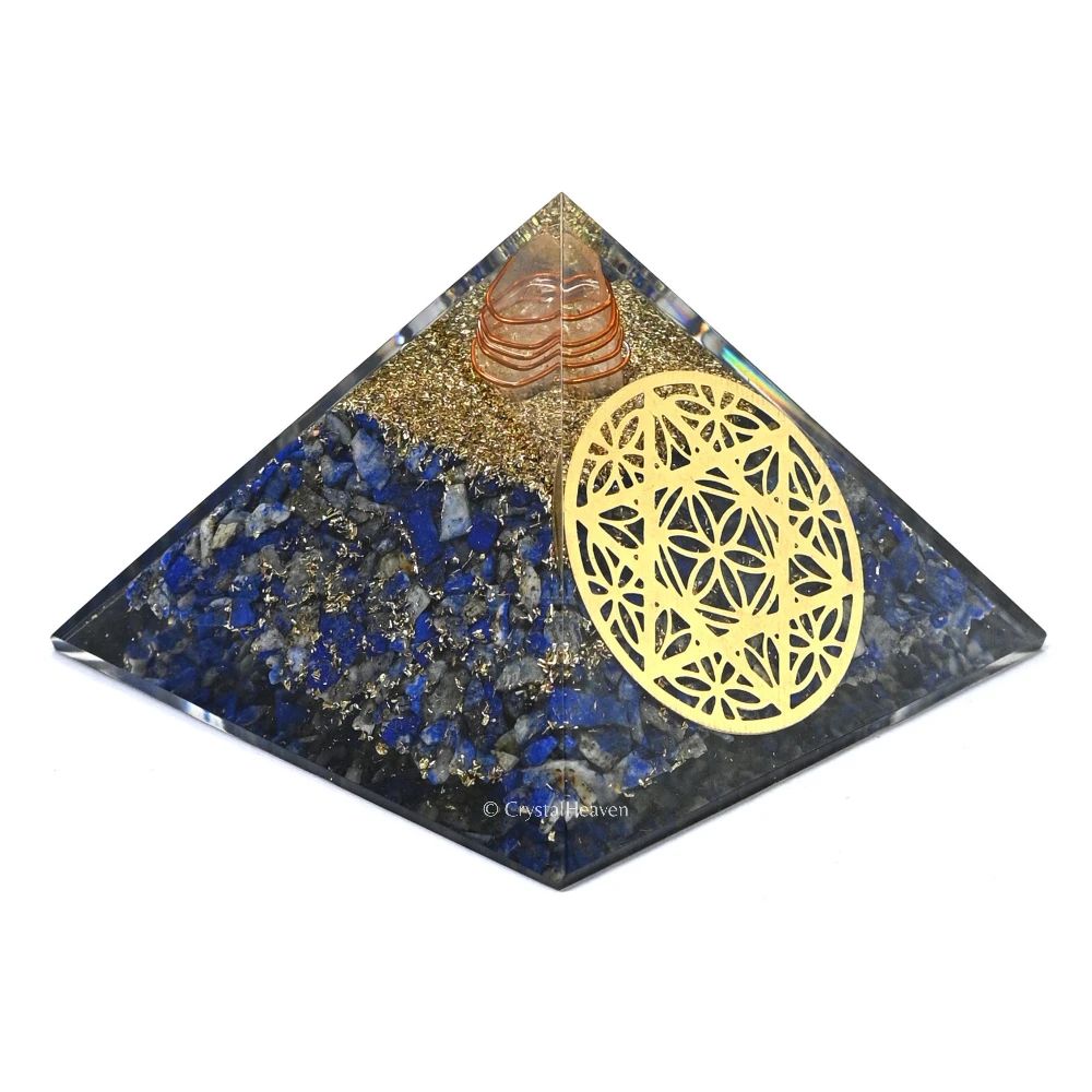 Lapis Lazuli Pyramid - Premium Certified Lapis Lazuli