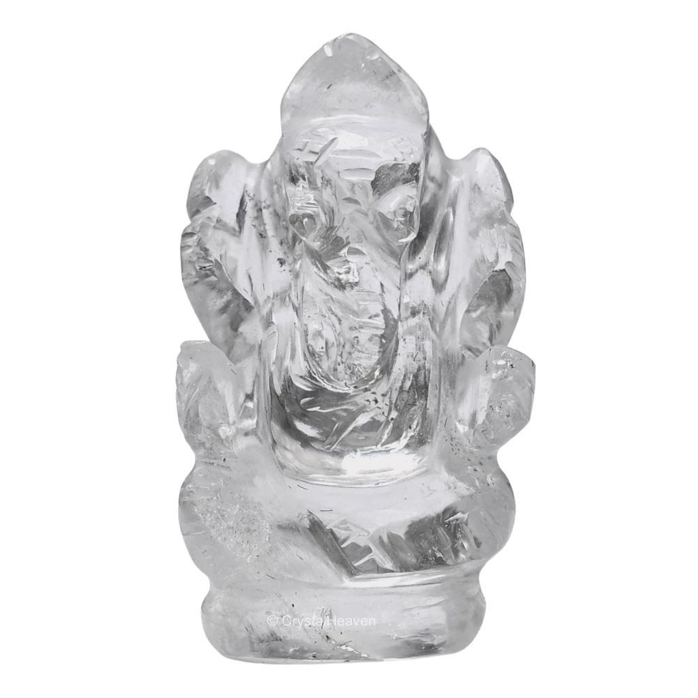Clear Quartz Crystal Ganesh Statue | Best Ganpati Idol | Religious Gifts