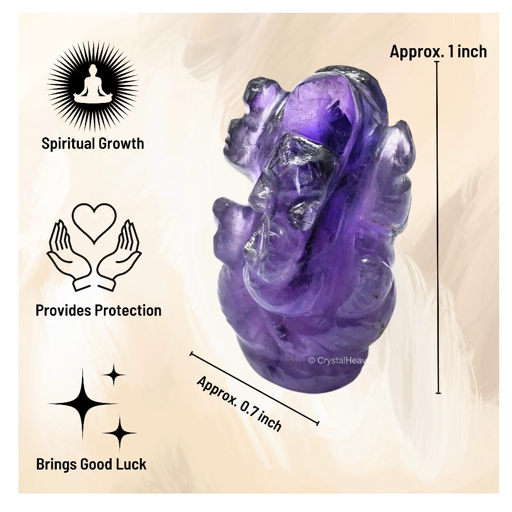Amethyst Crystal Ganesh Statue | Best Ganpati Idol | Religious Gifts ...