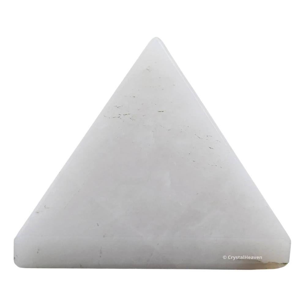 Snow Quartz Pyramid - Premium Crystal Pyramids - Crystal Heaven